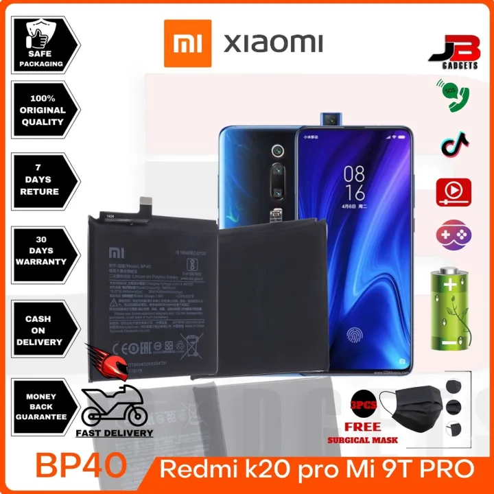 Xiaomi Redmi k20 pro Mi 9T PRO Battery Model: BP40 (4000mAh) Original Equipment Manufacturer ...