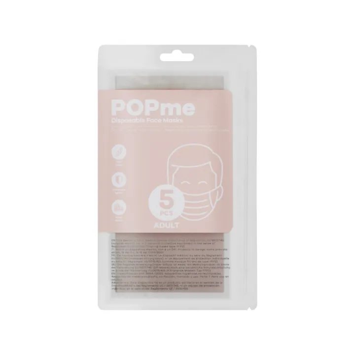 พร้อมส่ง POPme Mask ของแท้ นำเข้าจากอิตาลี (1 ซอง 5 ชิ้น) หน้ากากอนามัย ...