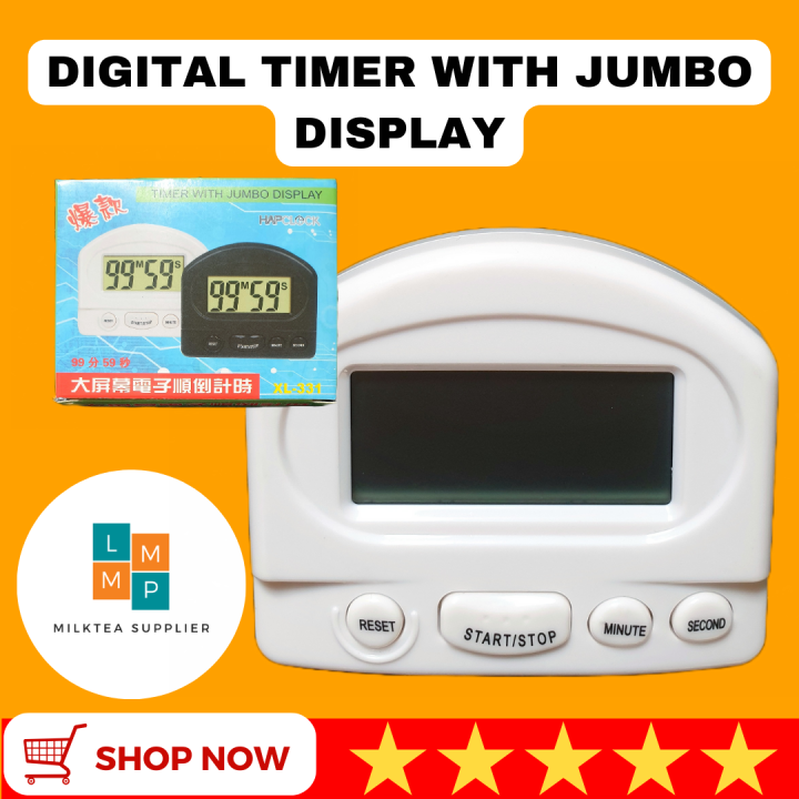 Timer with Jumbo Display | Kitchen Cooking Timer | Digital Multipupose Timer Countdown | Lazada PH