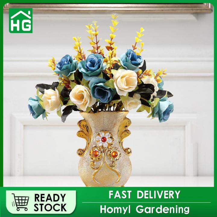 Homyl European Style Flower Vases Dried Flower Pot Floral Arrangement ...