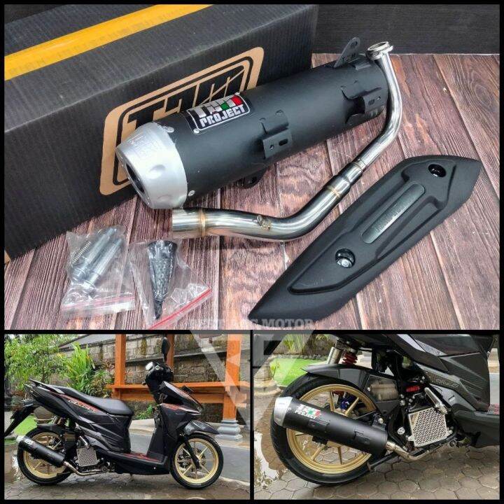 KNALPOT TZM PROJECT VARIO 150 125 LED OLD 2012 2013 2014 2015 2016 2017 ...