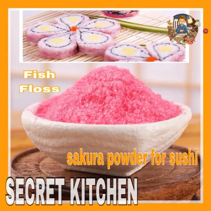 vyvyan [SMFF] SAKURA POWDER FISH FLOSS FOR SUSHI CAKE DESSERT 50G ...