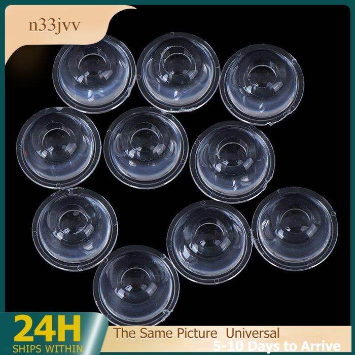 n33jvv 10 pieces of 20mm optical glass LED lens reflector collimator ...