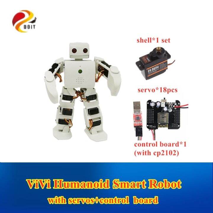 DOIT 18 DOF Humanoid Biped หุ่นยนต์หุ่นยนต์การศึกษาชุดเซอร์โวยึดกับ18ชิ้น S Ervo + คณะกรรมการ ...