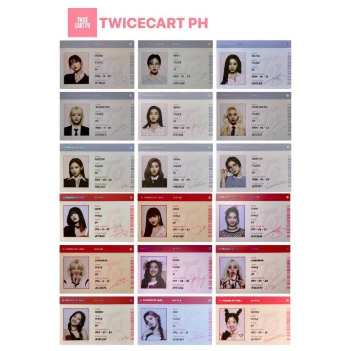 [ON HAND] TWICE 'Formula of Love' ID card | Lazada PH