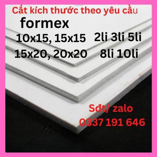 Bìa mô hình Formex 10x15, 15x15, 15χ20, 20χ20 (2mm, 3mm, 5mm, 8mm, 10mm ...
