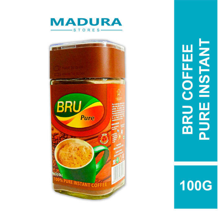 Bru Pure Instant Coffee (bottle)100g | Lazada