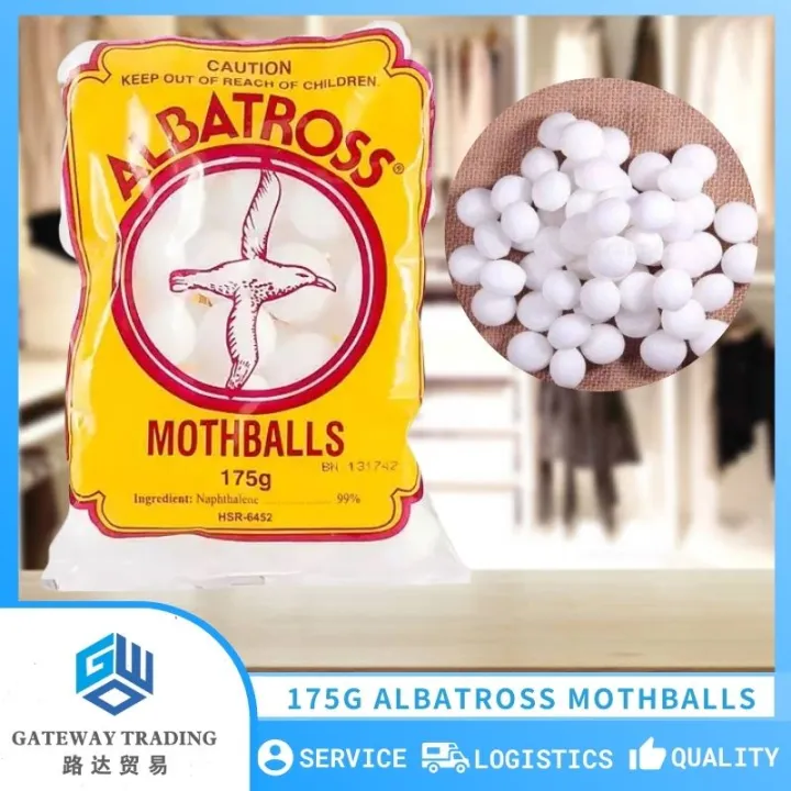 ☉1Pack (175Grams) Albatross Moth Balls Natural Camphor Ball Naphthalene ...