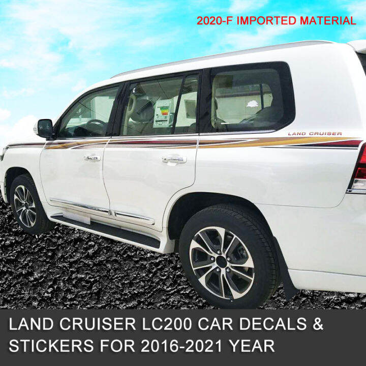 land cruiser lc200 Car Decal Land Cruiser 200 waist line body color bar ...