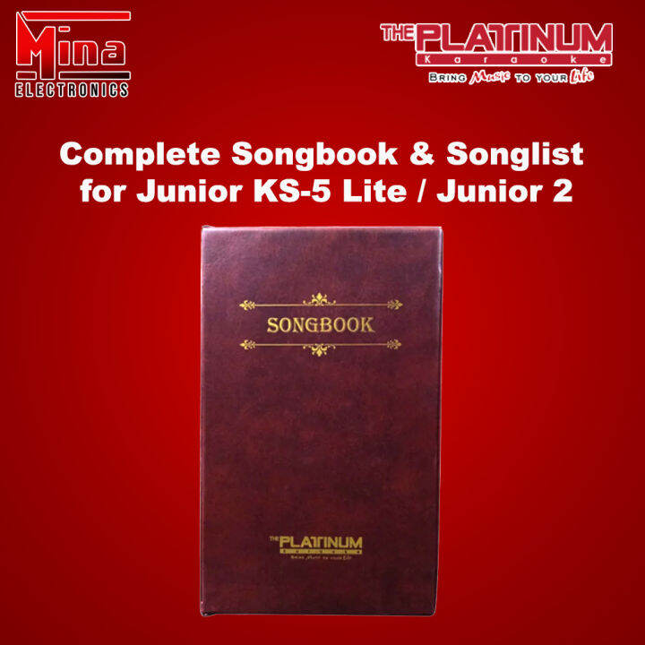 The Platinum Karaoke Complete Songbook and Songlist for KS-5 / Junior 2 (Small) | Lazada PH