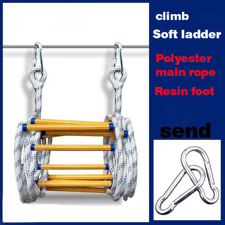 【Ready Stock】Resin rope ladder fire ladder outdoor safety first aid ...