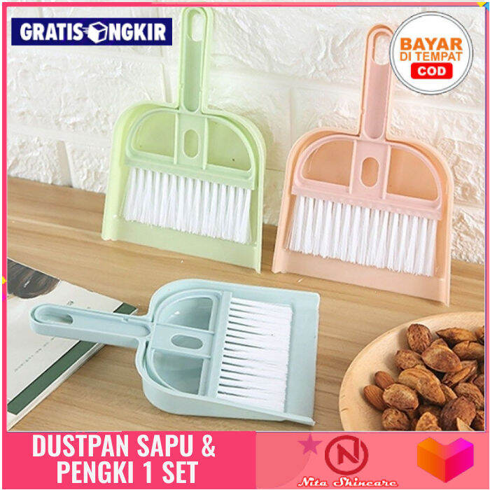 Sapu Pengki Set / Sapu dan Pengki Mini Set / Mini Dustpan sapu dan ...