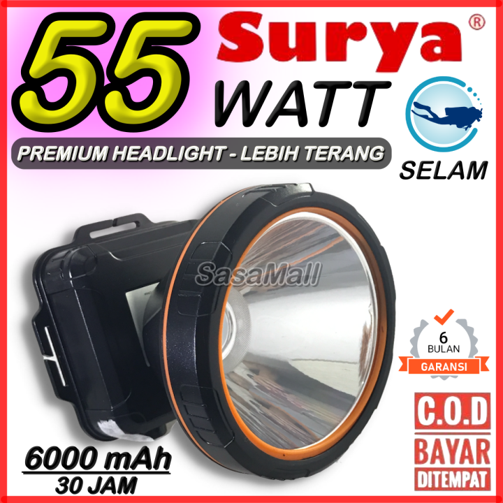 [COD] Surya Senter Kepala Nyelam Selam 50w / 55W 50 Watt 55 Watt Super ...