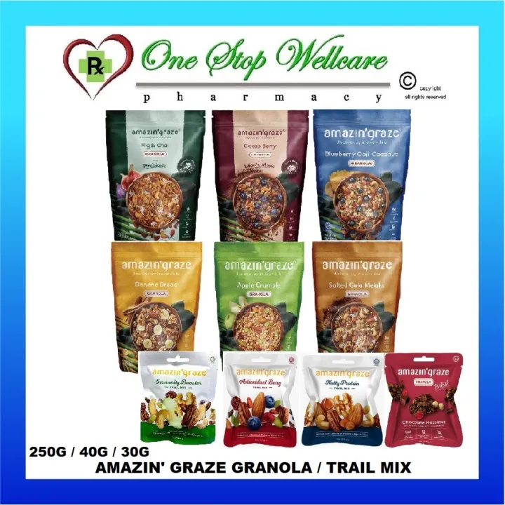 AMAZIN' GRAZE GRANOLA / TRAIL MIX (250G / 40G / 30G) | Lazada