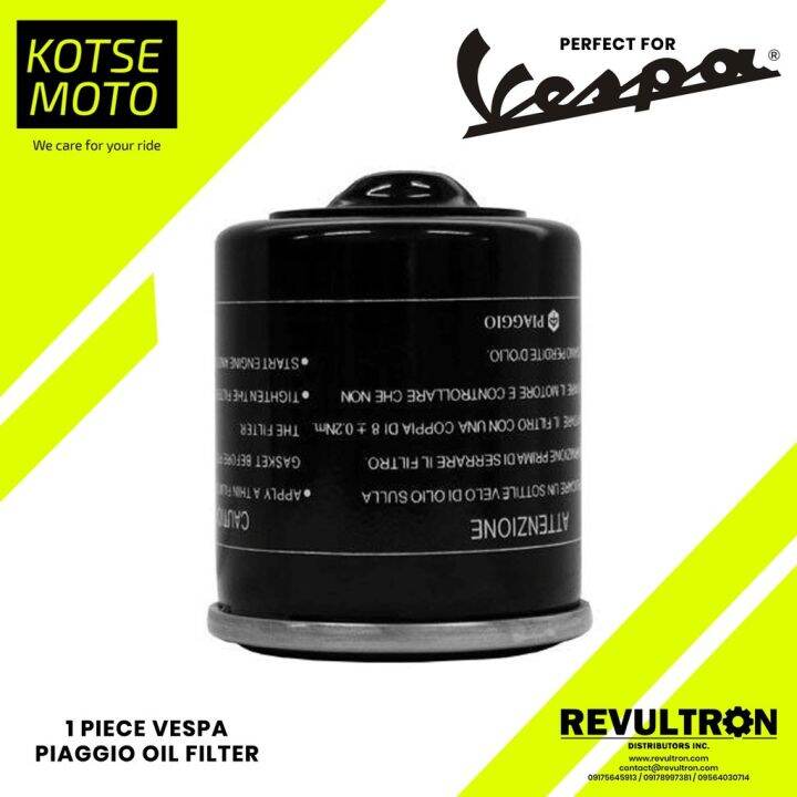 VESPA Oil Filter SPRINT / PRIMAVERA / LX / LXV /S125/ S150 /GTS | Lazada PH