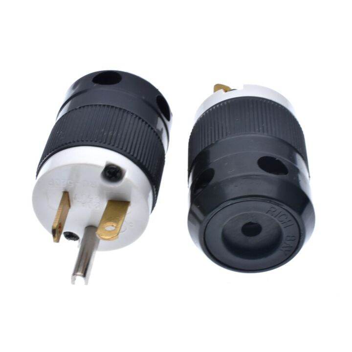 Black American 20A NEMA 5-20P detachable assembly in-line Plug industry ...