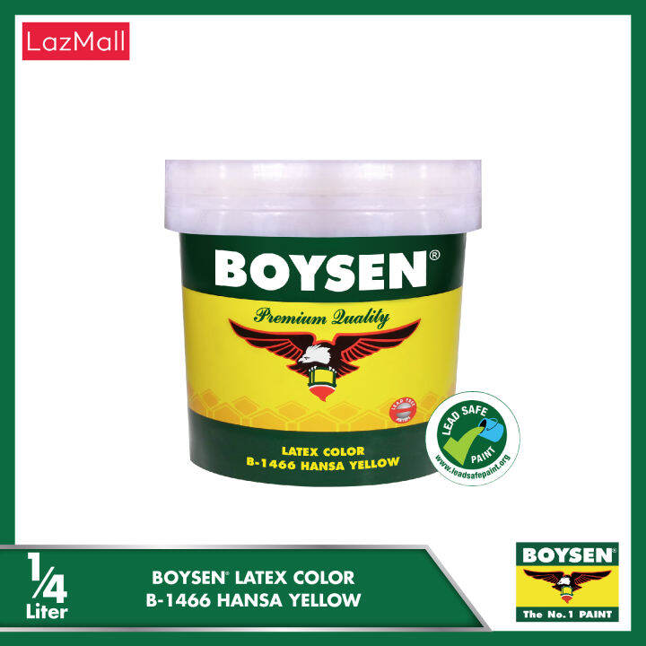 BOYSEN Latex Color Hansa Yellow B1466-1/4L | Lazada PH