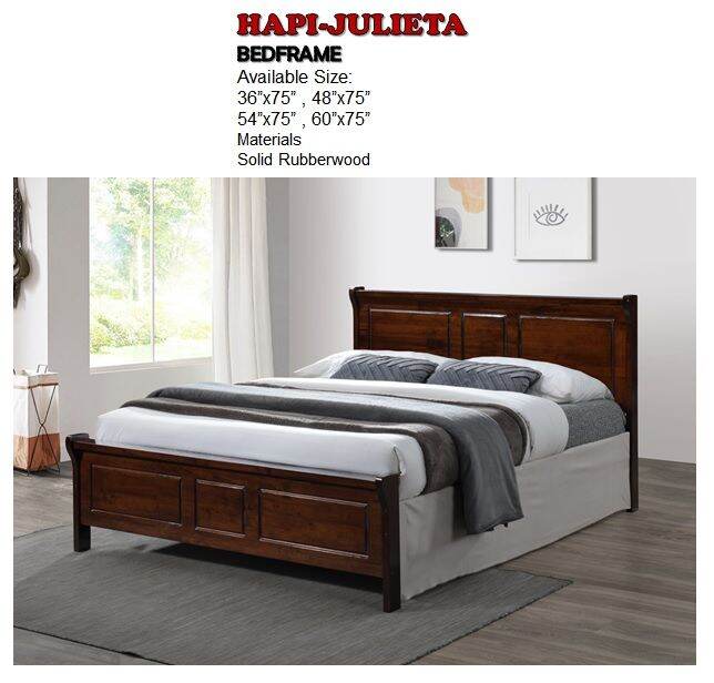 Hapihomes Julieta Bed Frame 48x75 (Semi-Double ) | Lazada PH