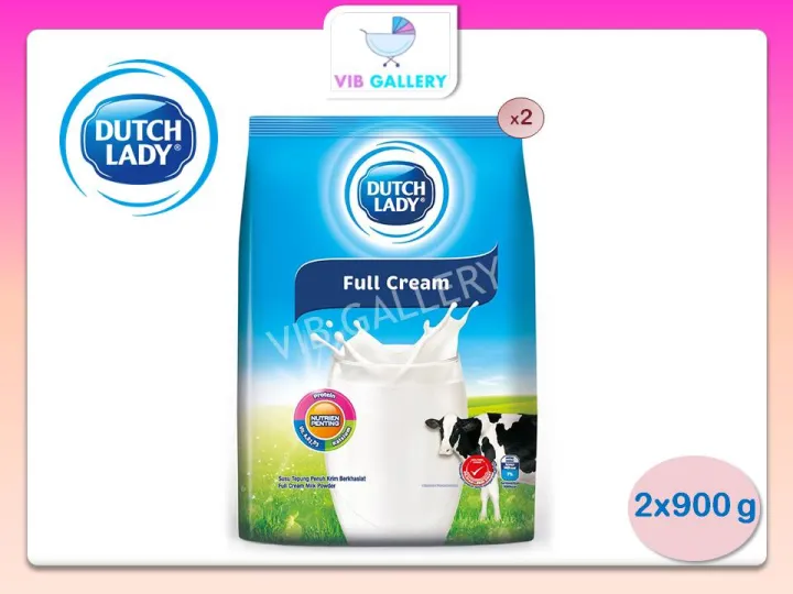 Dutch Lady Full Cream Milk Powder[2x900g] (EXP:2023) ( Family Milk ...