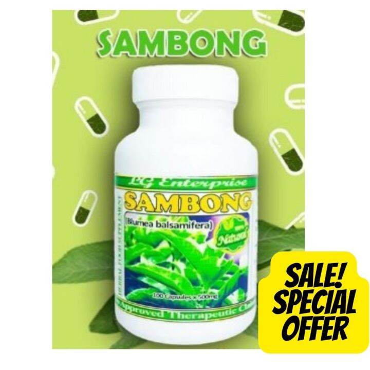 Sambong Gamot sa UTI at Panunaw ng Kidney Stones Capsules 100s x 500mg ...