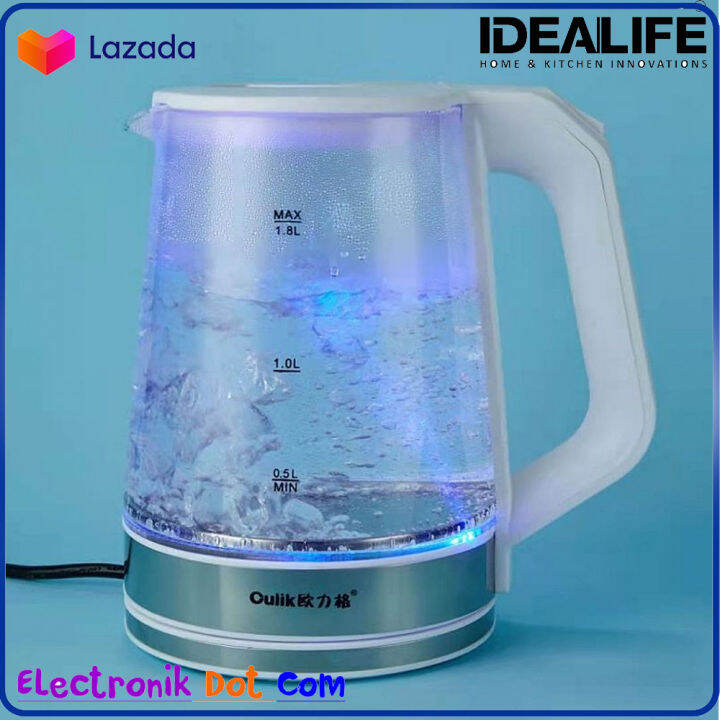 TEKO LISTRIK/KETTLE LISTRIK IDEALIFE IL 113S Jumbo - 1,8 Liter | Lazada ...