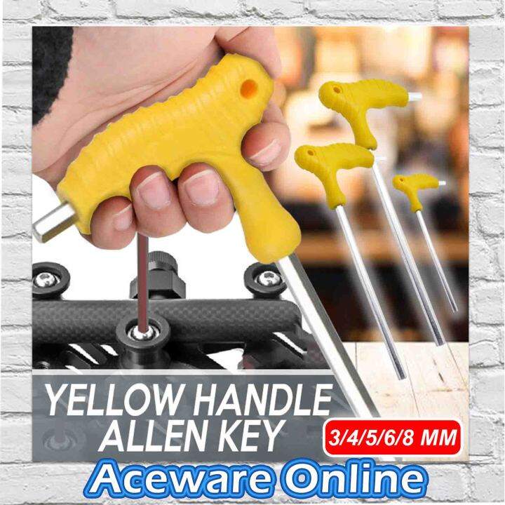 Hex Wrench Allen Key Universal Keys Ball End T-Handle 3/4/5/6/8MM TWO ...