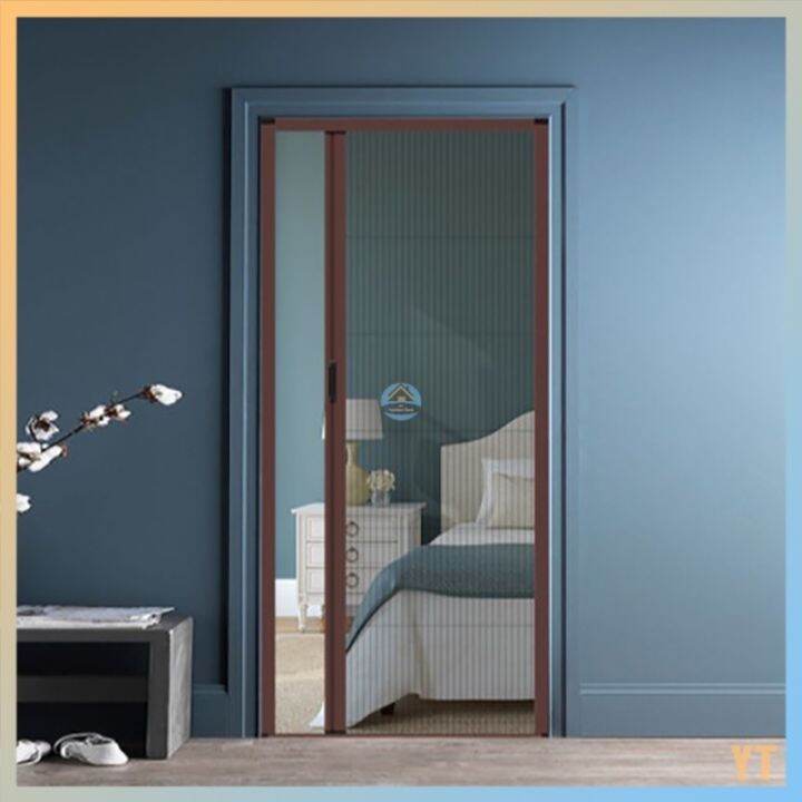 Custom sliding folding screen door Anti mosquito insect trackless ...