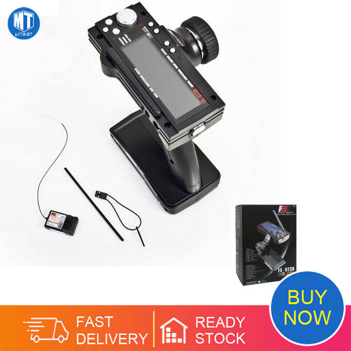 Flysky FS-GT3B FS GT3B 2.4G 3CH RC System Transmitter with Receiver For ...
