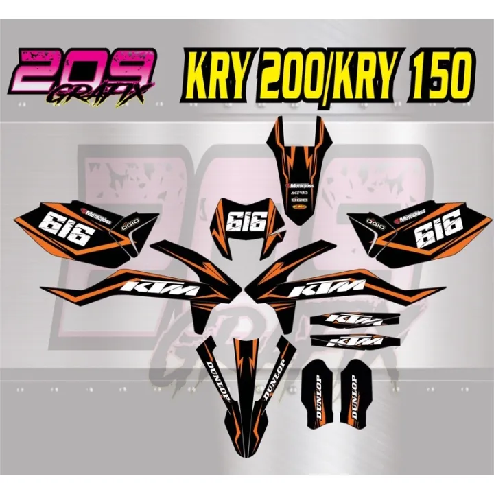 sticker decals motorcycle RUSI KRY 200,KRY 150 FULL BODY DECALS | Lazada PH