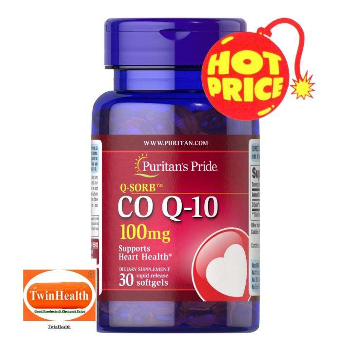 Puritan's Pride Co Q-10 100 mg / 30 Rapid Release Softgels | Lazada.co.th