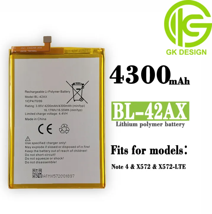 GK Infinix Note 4 X572 Battery Model BL-42AX | Lazada PH