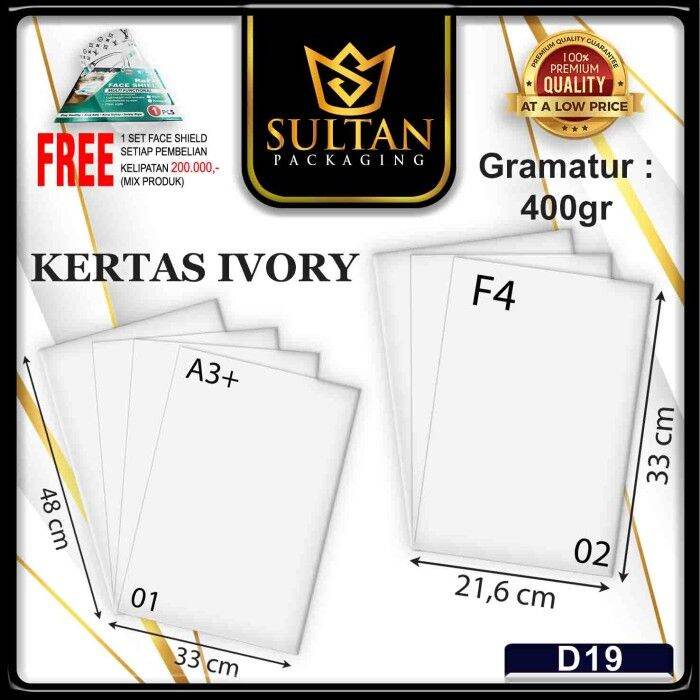 KERTAS HANGTAG KARTU UCAPAN LABEL LEMBARAN KERTAS MURAH KERTAS IVORY SULTANPACKAGING D19 ...