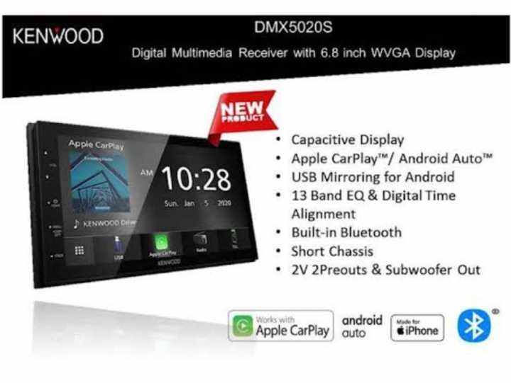 Kenwood DMX-5020S Head Unit Double Din Android DMX-5020S | Lazada Indonesia