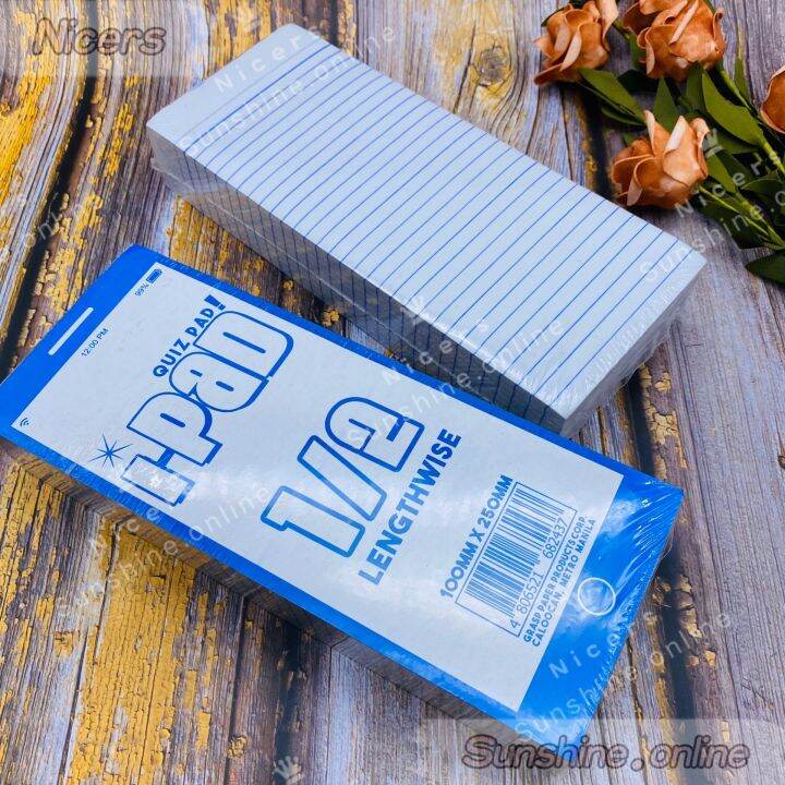 10books 1/2 Lengthwise Crosswise Quiz PAD Writing Pad PAPER Memo pad ...