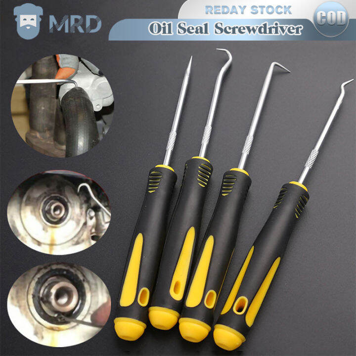 4pcs Oil Seal Hook Pick Small Precision Hook Kit Oil Seal Screwdriver ...