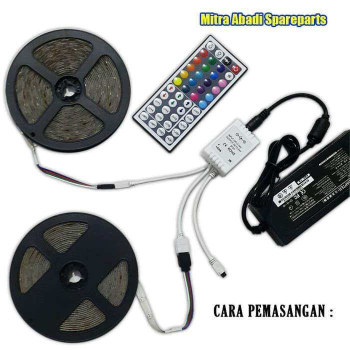 Remote Controller LED Strip RGB 2 in 1 + RGB Control Box Cabang 2 ...