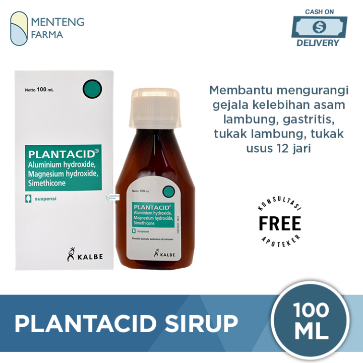 Plantacid Sirup 100 ml - Obat Asam Lambung, Maag, Tukak Usus | Lazada ...