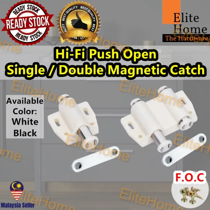EliteHome (1 Pc) Hi-Fi Push to Open Single / Double Magnetic Catch ...