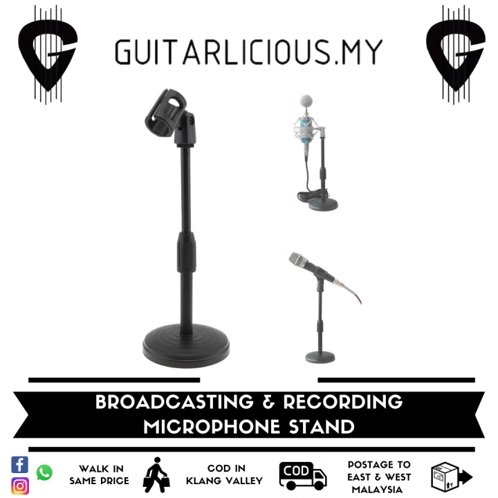 Adjustable Table Microphone Stand for Broadcasting & Recording mic ...