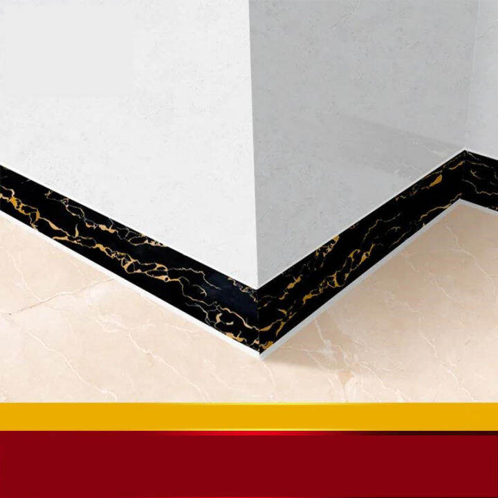 5mx10cm Decor Self Adhesive Baseboard Waterproof Wall Skirting Modern
