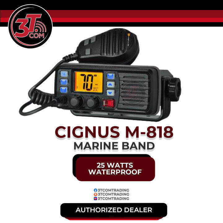 CIGNUS M818 BASE RADIO IP67 water proof Marine Band radio | Lazada PH