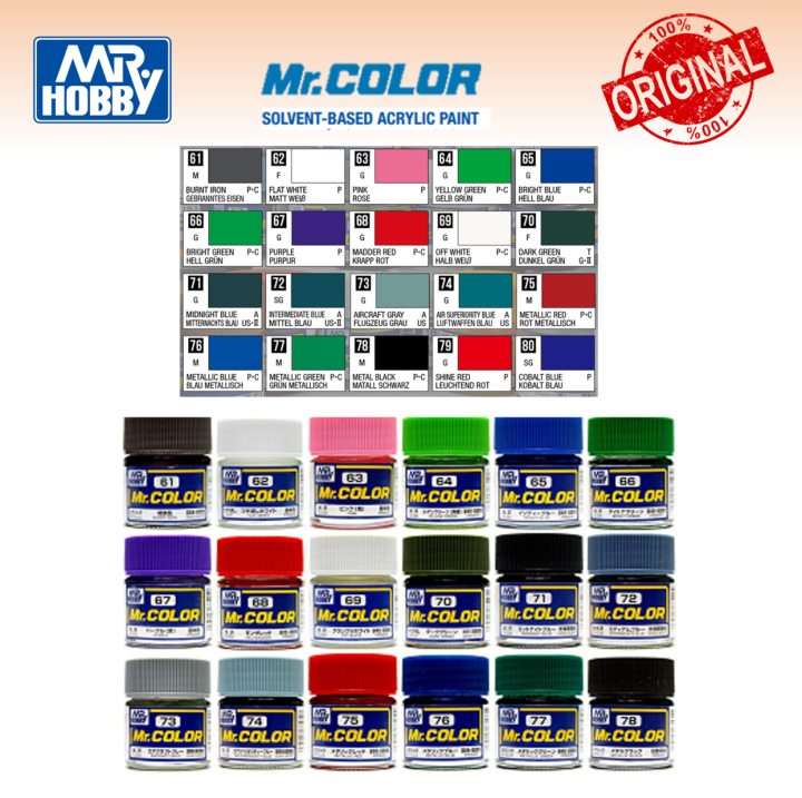 Mr Hobby Mr Color Gundam Color C66 - C90 Solvent Based Acrylic Paint ...