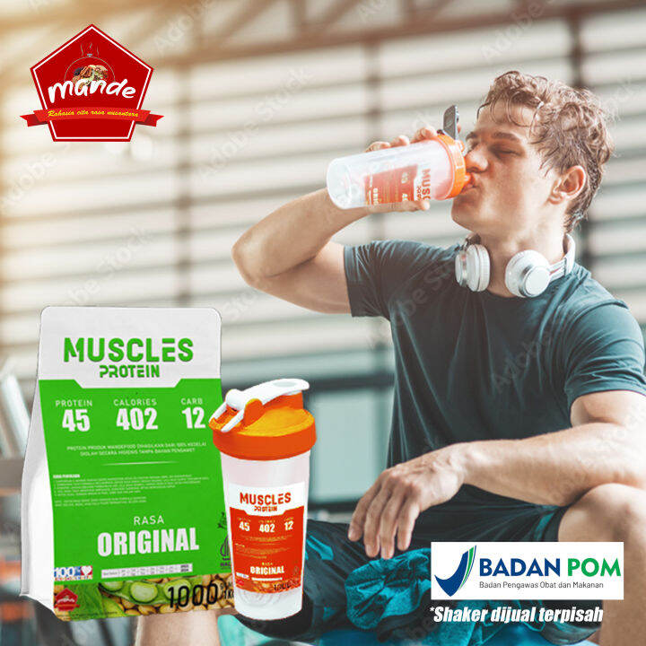 Whey protein susu nabati tinggi protein Original untuk bulking | Lazada ...