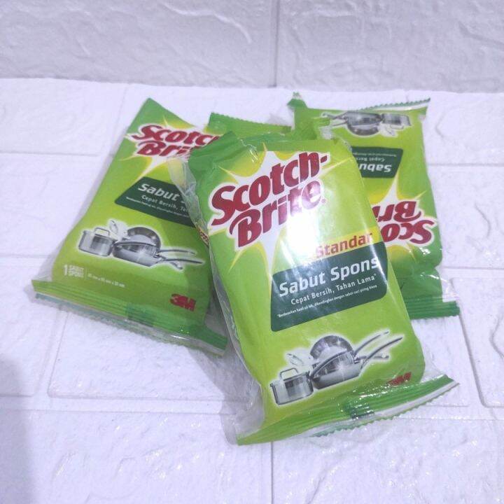 Spons Sponge Sabut Tapas Cuci Piring Kuning Hijau warna warni | Lazada ...