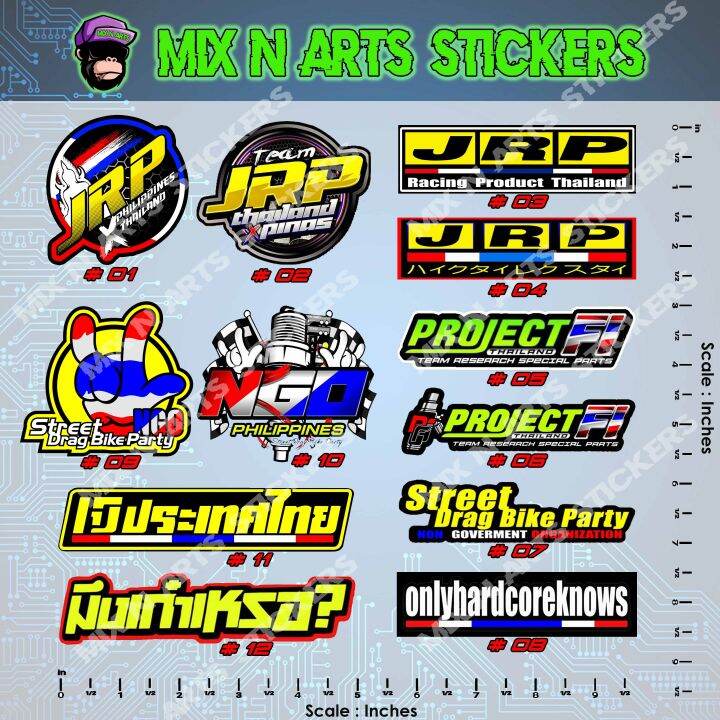 JRP NGO Thailand Laminated Vinyl Sticker SOLD PER PIECE | Lazada PH