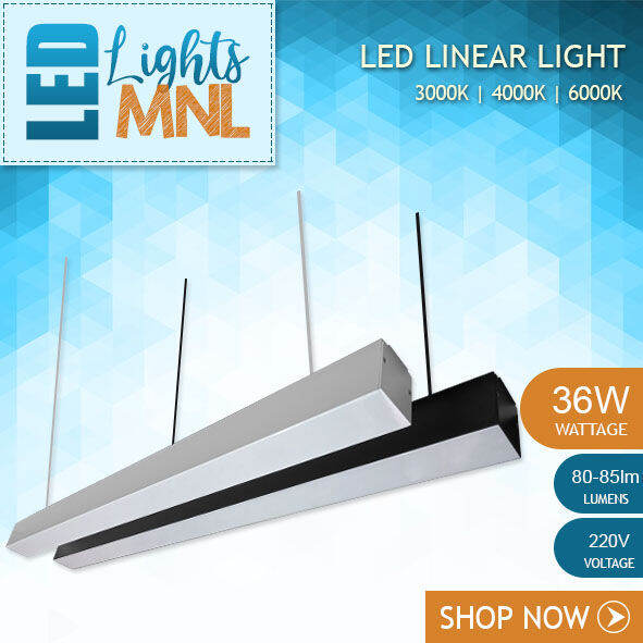 Ledlightsmnl 36W Led Linear Light Hanging Pendant Light Warmwhite ...