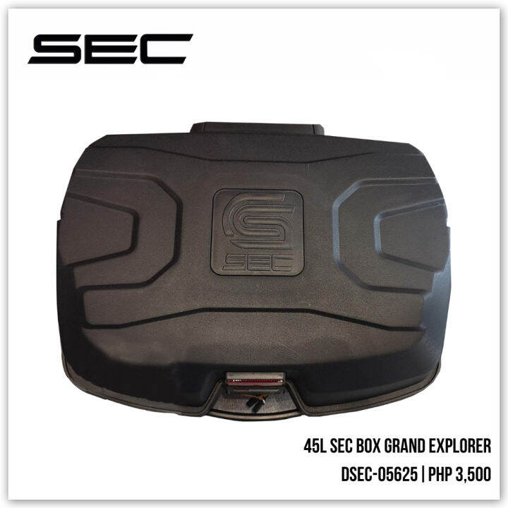 SEC TOP BOX EXPLORER 45 LITERS FOR MOTORCYCLE | Lazada PH