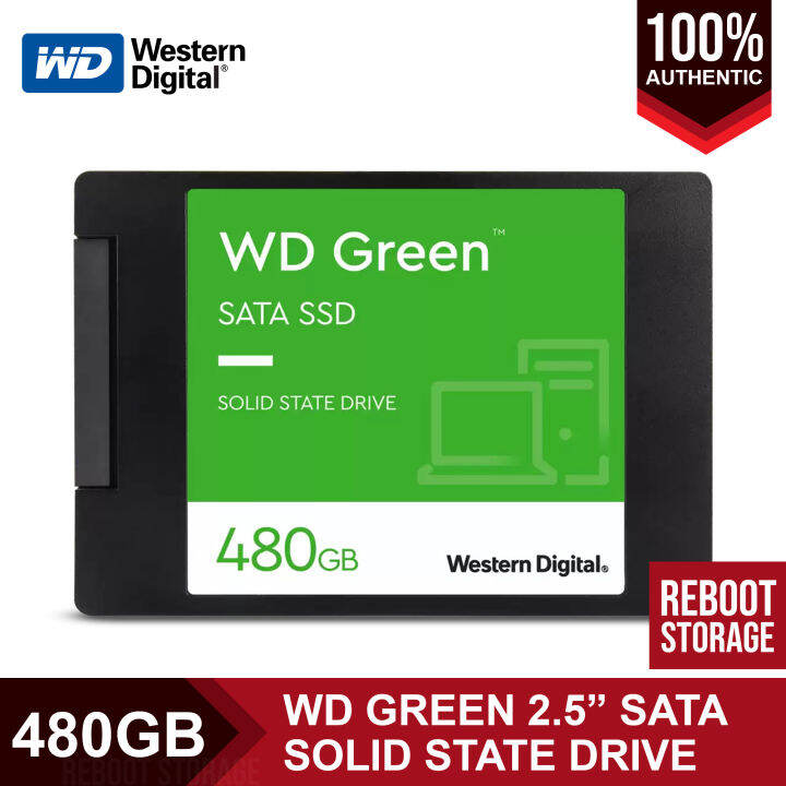 Western Digital WD Green 480GB 2.5" SATA SSD 3D NAND 7mm Internal Solid State Drive WDS480G3G0A ...