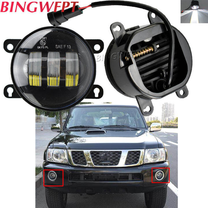 2X LED Fog Lights Headlight Lamp Assembly For Nissan Pathfinder R51 ...