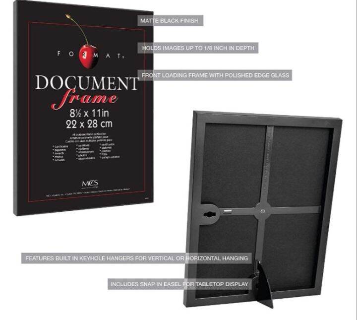 Matte Finish Plastic Document Permit Certificate Award Picture Photo ...